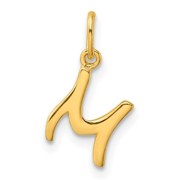 LaneMax | Jewelry | Sterling Silver Goldtone Polished Letter M Initial ...